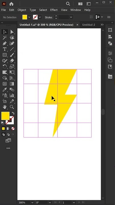 How to Create Lightning Illustration in Adobe Illustrator - Adobe Illustrator Tutorial #Shorts ...