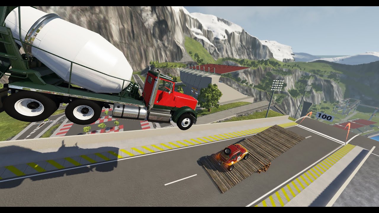 Car Acrobatics Challenge - BeamNG Drive - YouTube