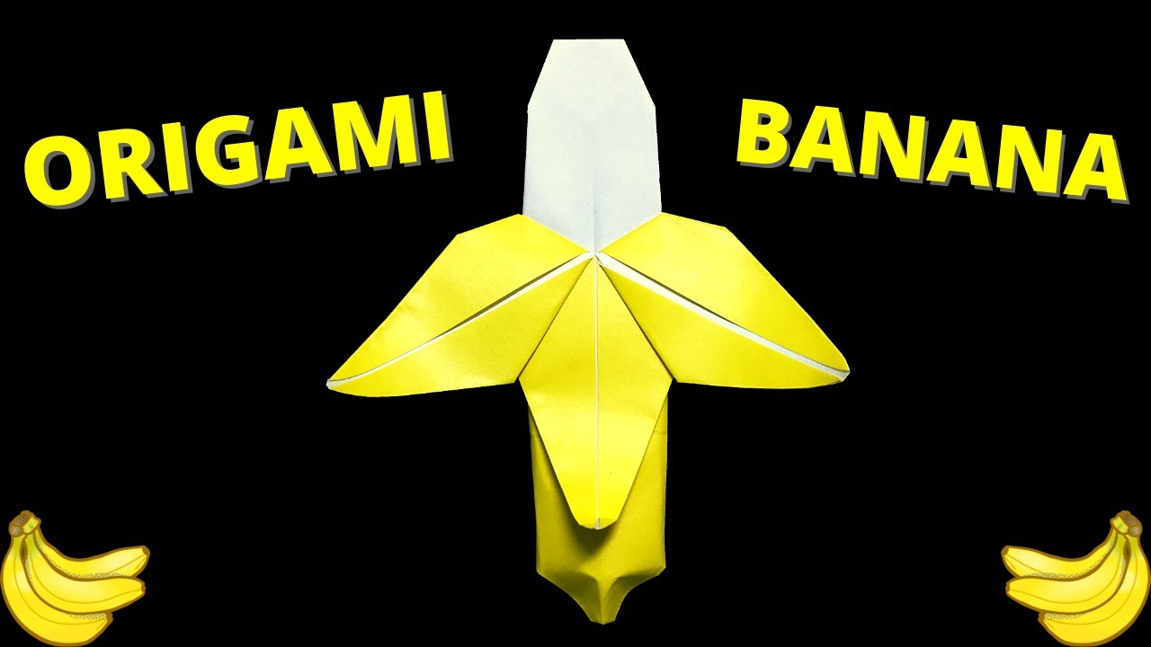 ORIGAMI BANANA TUTORIAL! 🍌*EASY AND SIMPLE* - YouTube