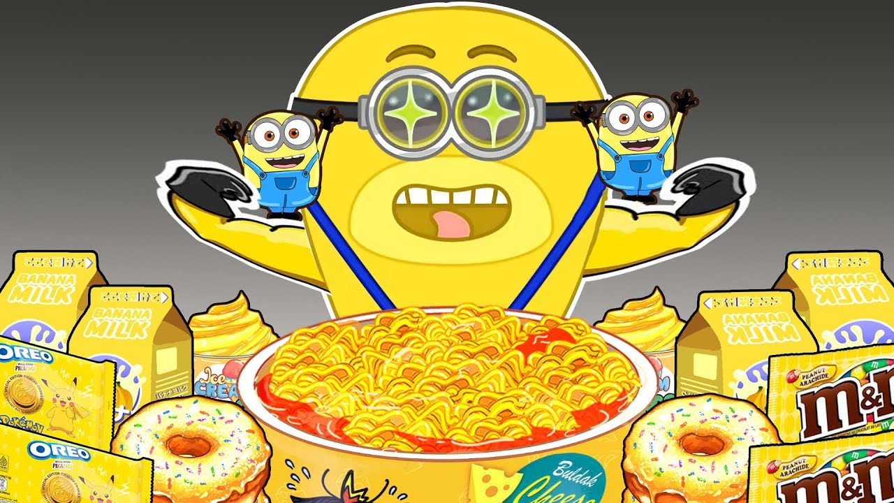Convenience Store Yellow Food Mega Minions | DESPICABLE ME 4 | ASMR ...