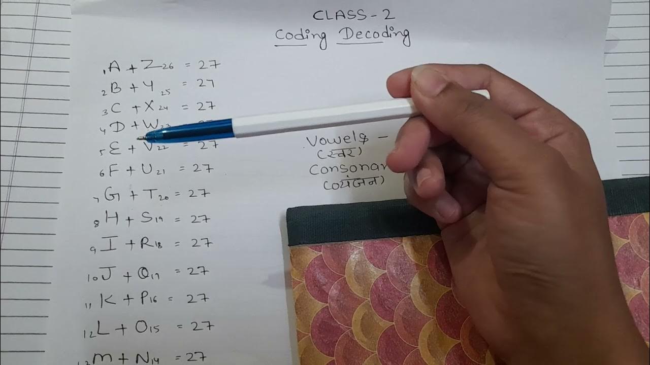 coding decoding class 2 .... - YouTube