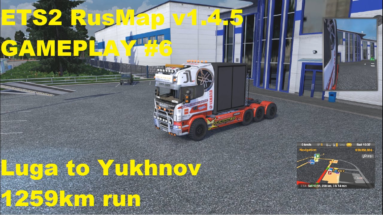 ETS2 RusMap v1.4.5 Gameplay #6 - YouTube