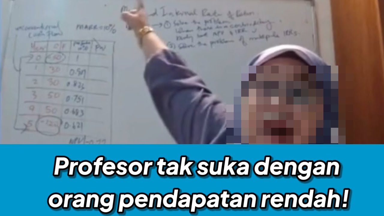 VIDEO Pasal Itu Aku Tak Boleh Duduk Dengan Orang B40 Ye Kata Profesor ...