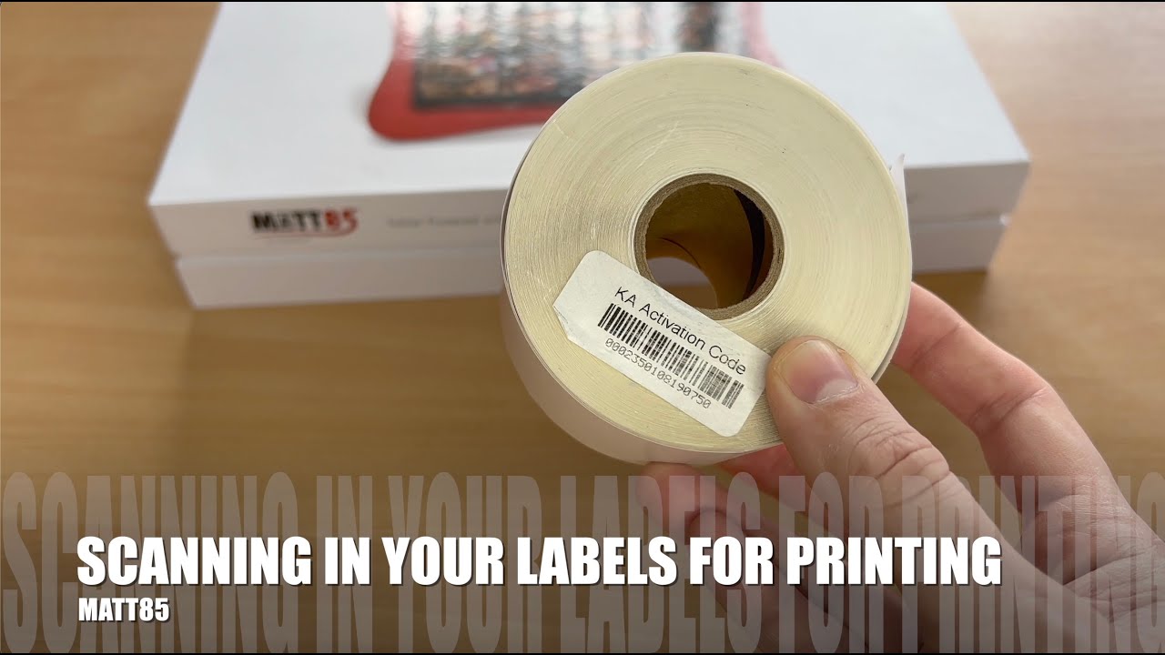 Scanning In Your Labels For Printing - YouTube