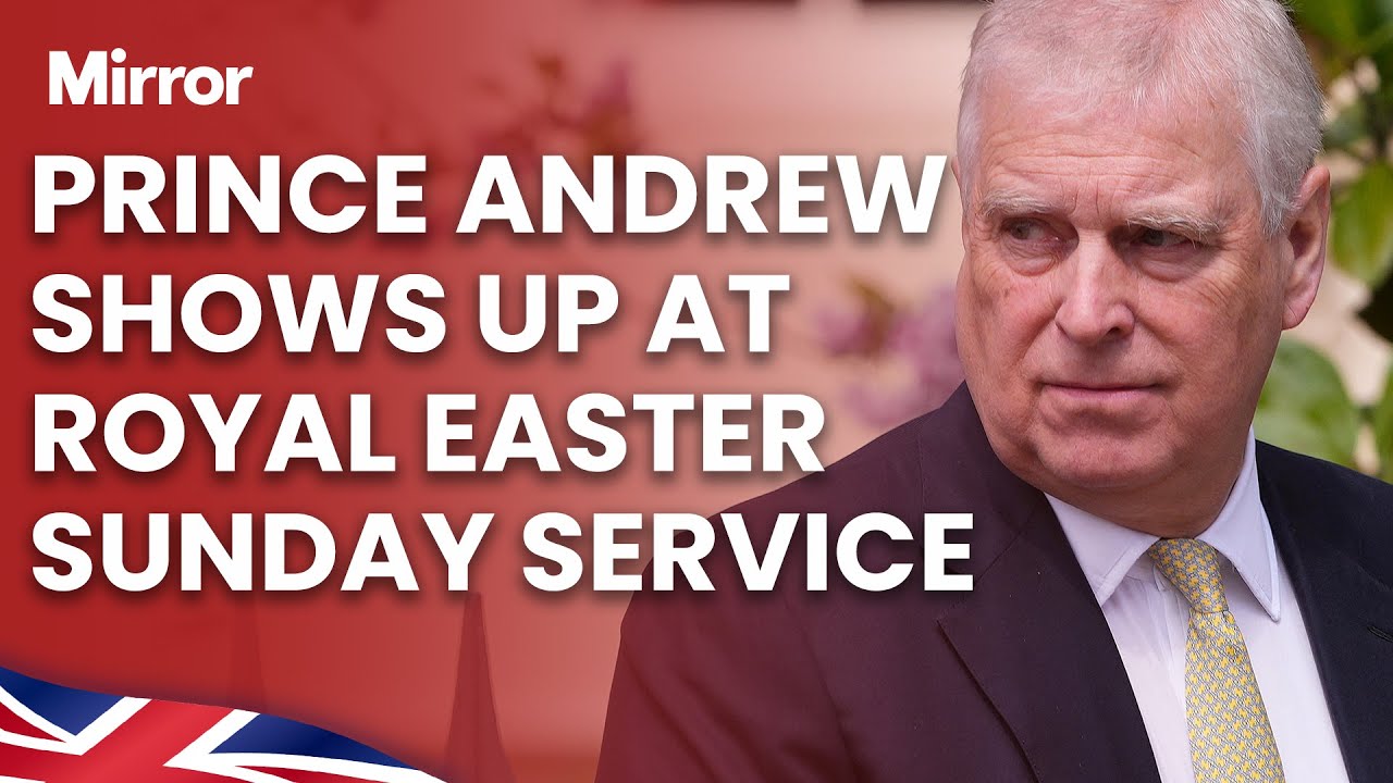 Prince Andrew makes rare public appearance as Royal Family attend ...