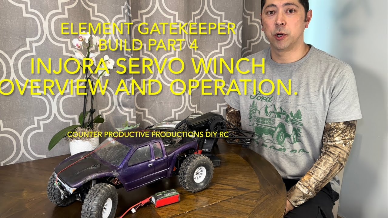 ELEMENT GATEKEEPER build Part 4 Injora servo winch overview - YouTube