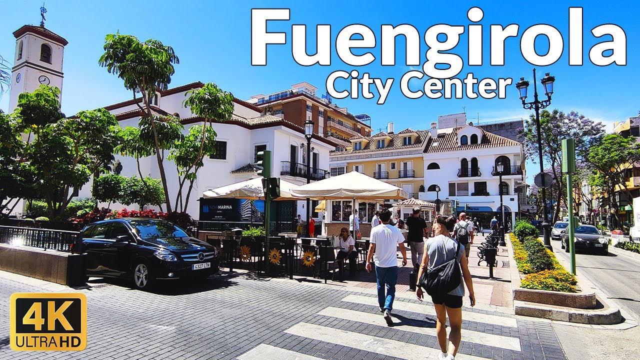 Walking in Fuengirola's City Center - May 2023 Walking Tour in 4K Ultra ...