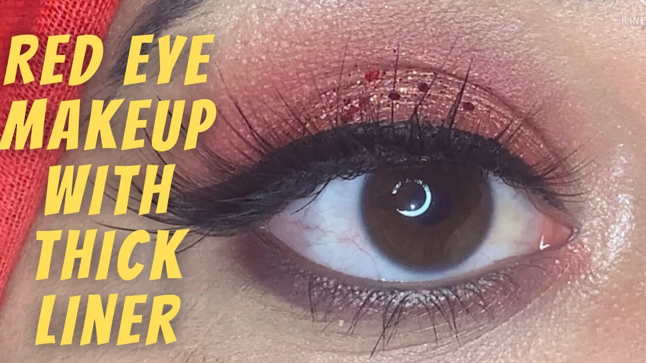 Red eye makeup tutorial step by step||how to do red eye makeup look ...