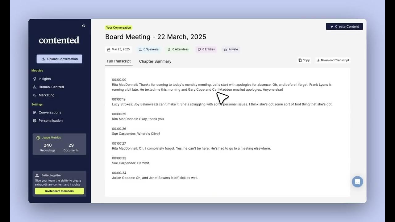 How to be Contented: Uploading a Transcript - YouTube