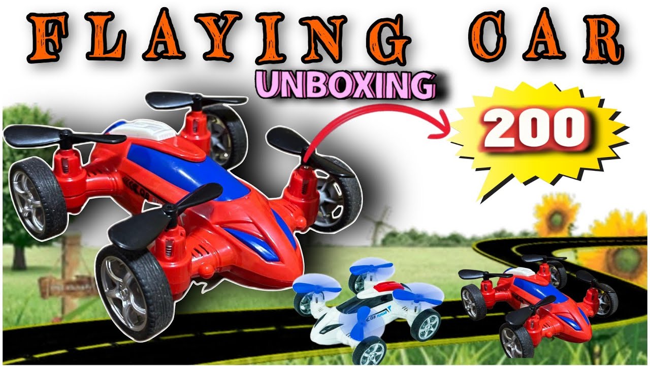 Flaying Drone Car🚘 | Unboxing Just ₹200😯#rccar #unboxing - YouTube
