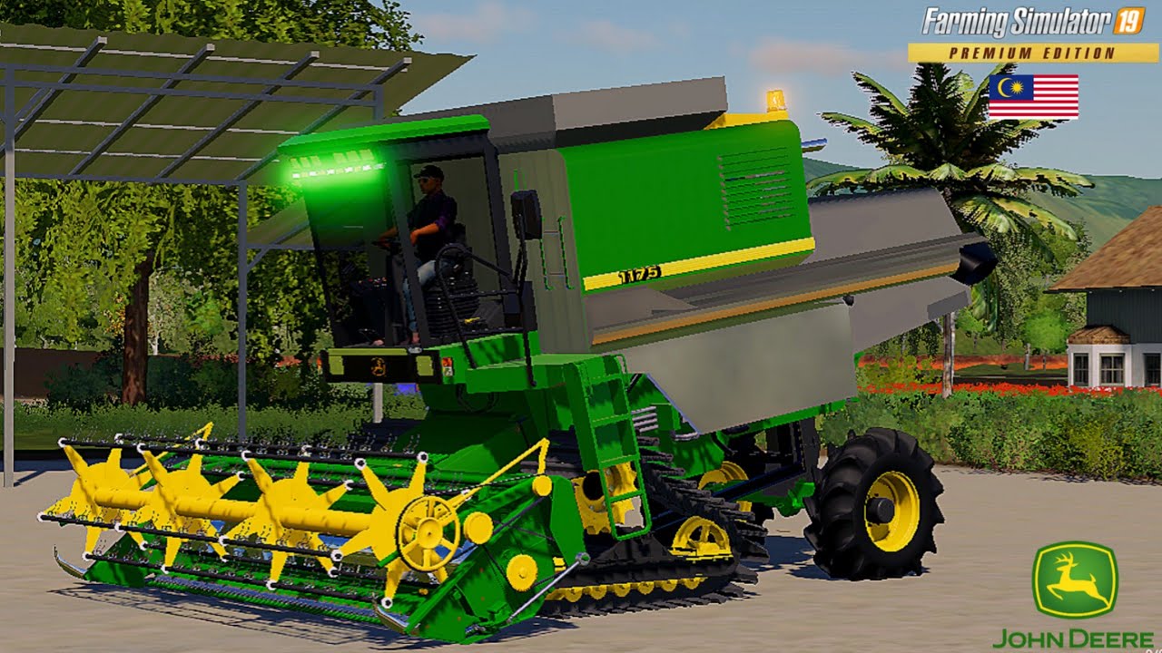 Farming Simulator 19 Mod Malaysia ' Mesinpadi John Deere 1175 kerat ...