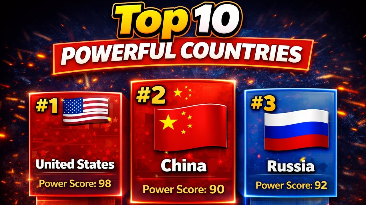 Top 10 Powerful Countries in the World 🌍 | Military & Global Power ...