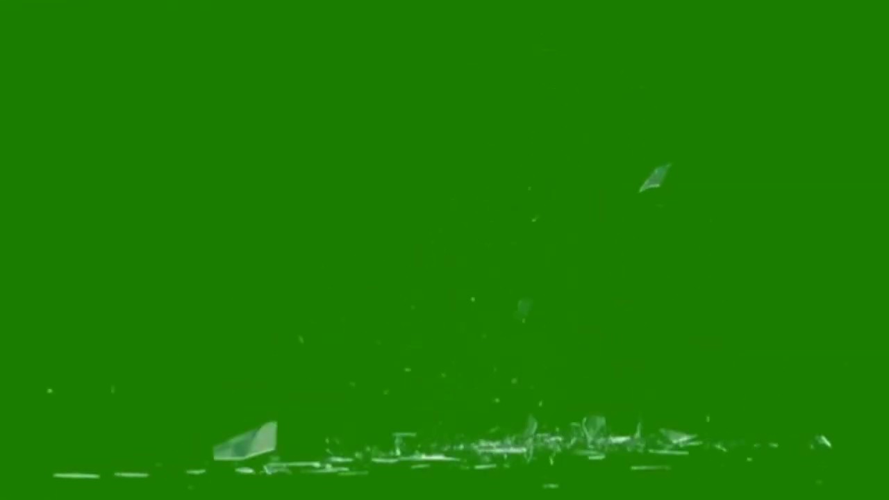 Glass cracked green screen with sound - YouTube