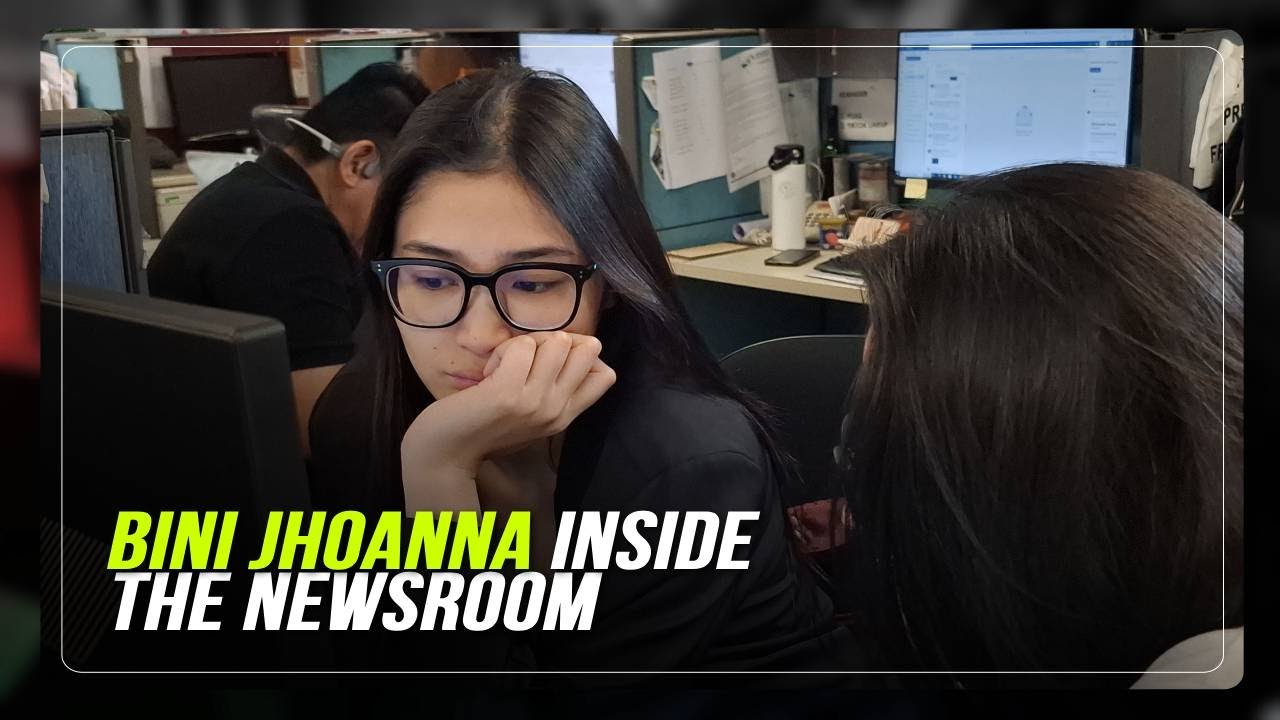 Behind the scenes: BINI's Jhoanna Robles inside the ABS-CBN newsroom ...