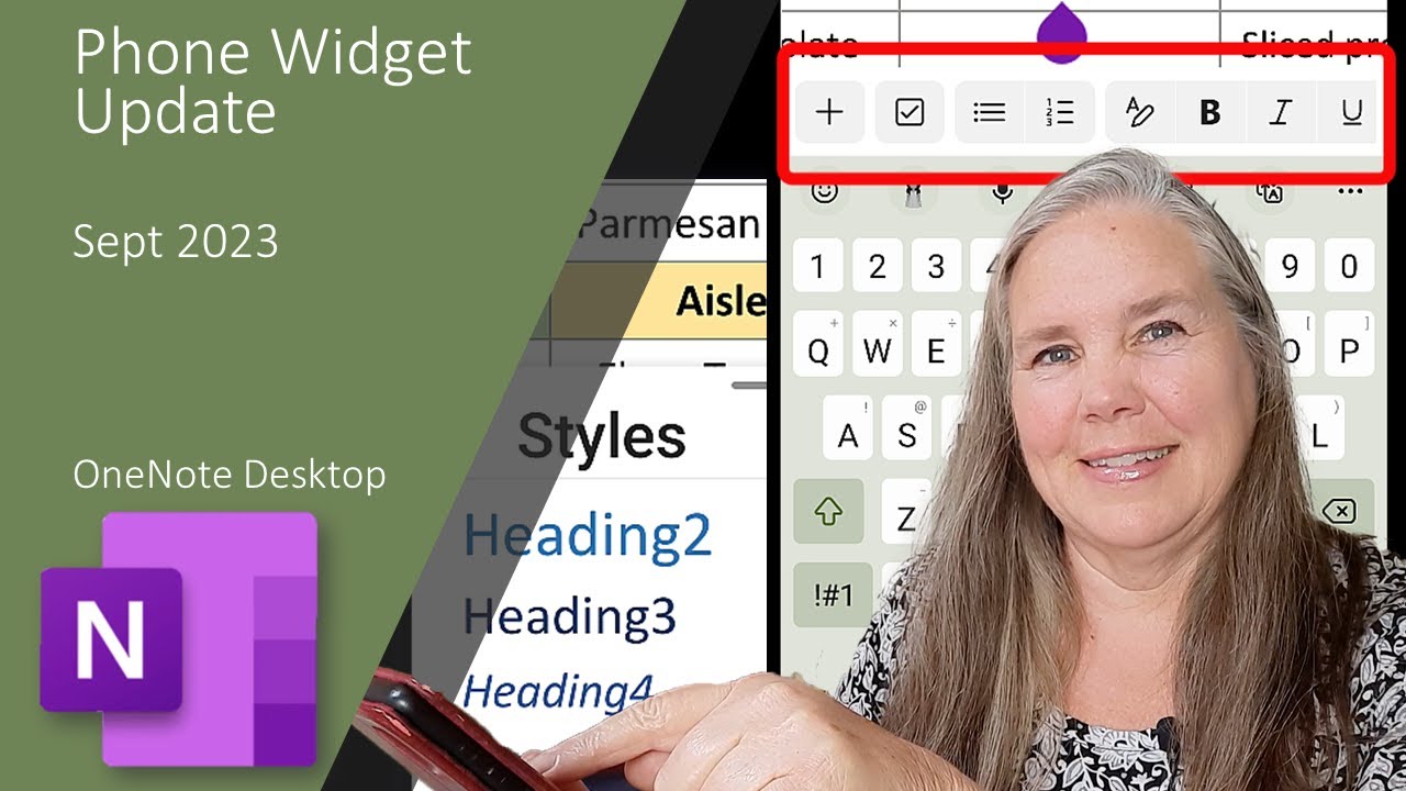 OneNote Phone Widget updates - YouTube