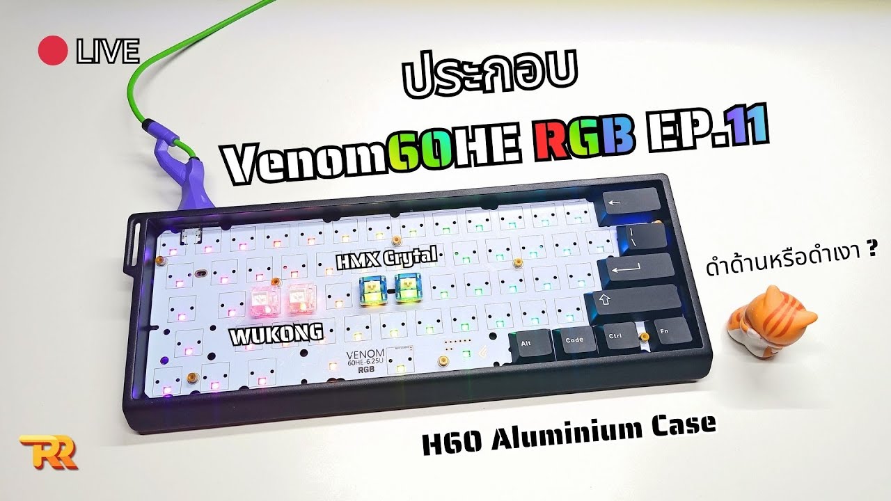 🔴ประกอบ VENOM 60HE RGB EP.11 | HMX Crytal, Wukong | เคสอะลู H60 | ALU ...