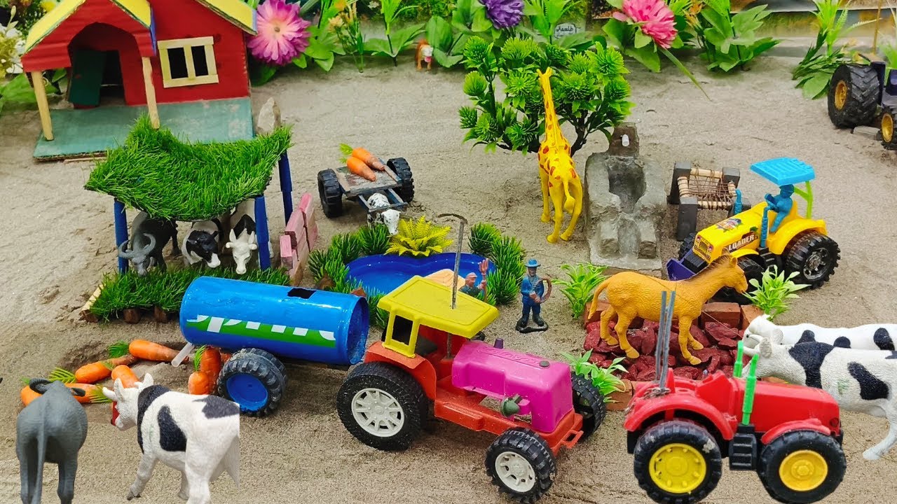 How to make mini motor tractor | science project working model | diy ...