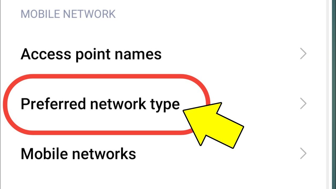 Preferred Network Type | Preferred Network Type Kya Hota Hai - YouTube