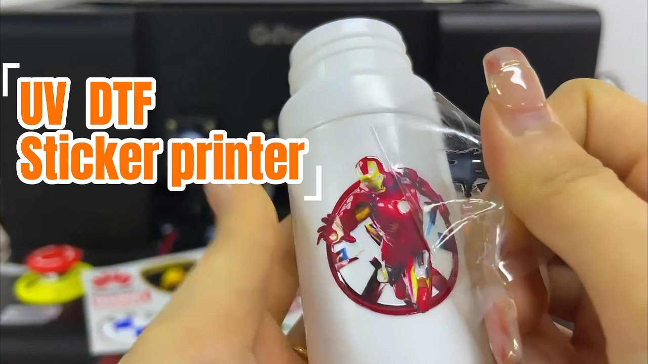 UV DTF Mini Printer/ Printing AB Film Transfer Sticker/ Crystal Label ...