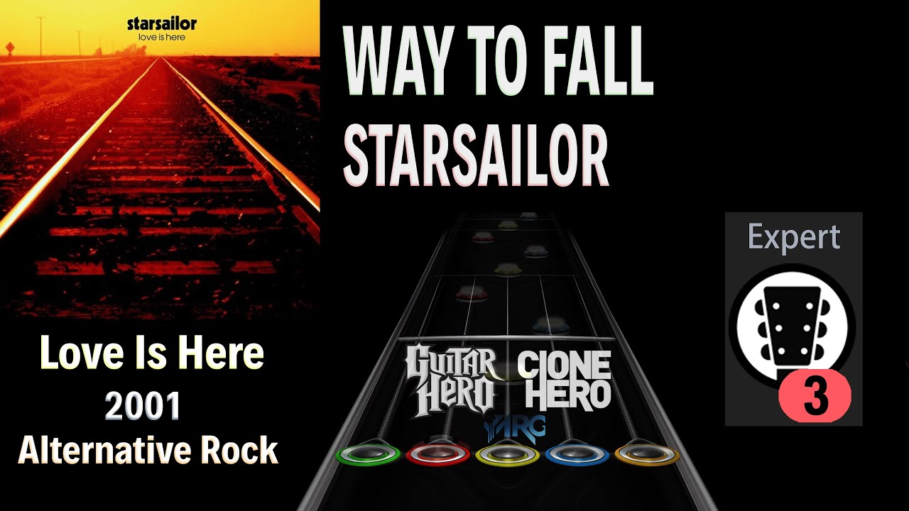 Starsailor - Way to Fall (Clone Hero Custom Chart) - YouTube