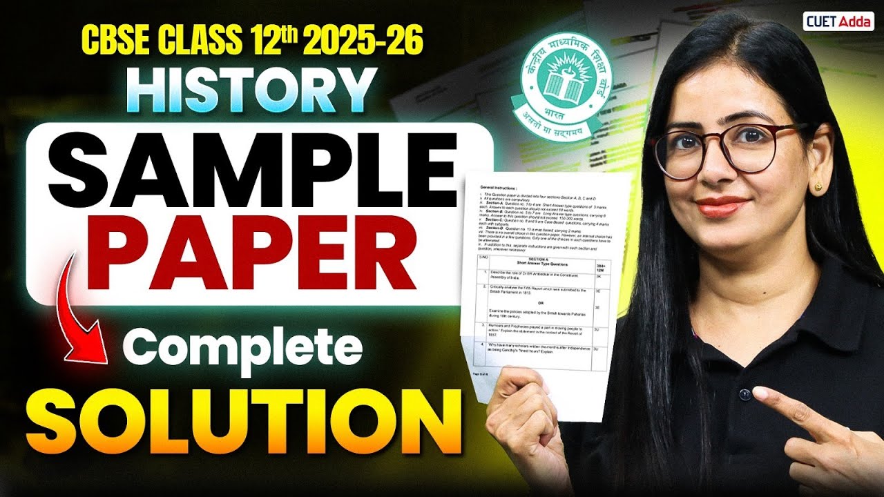 CBSE Class 12 History Sample Paper 2025-26 with Detailed Solutions ...