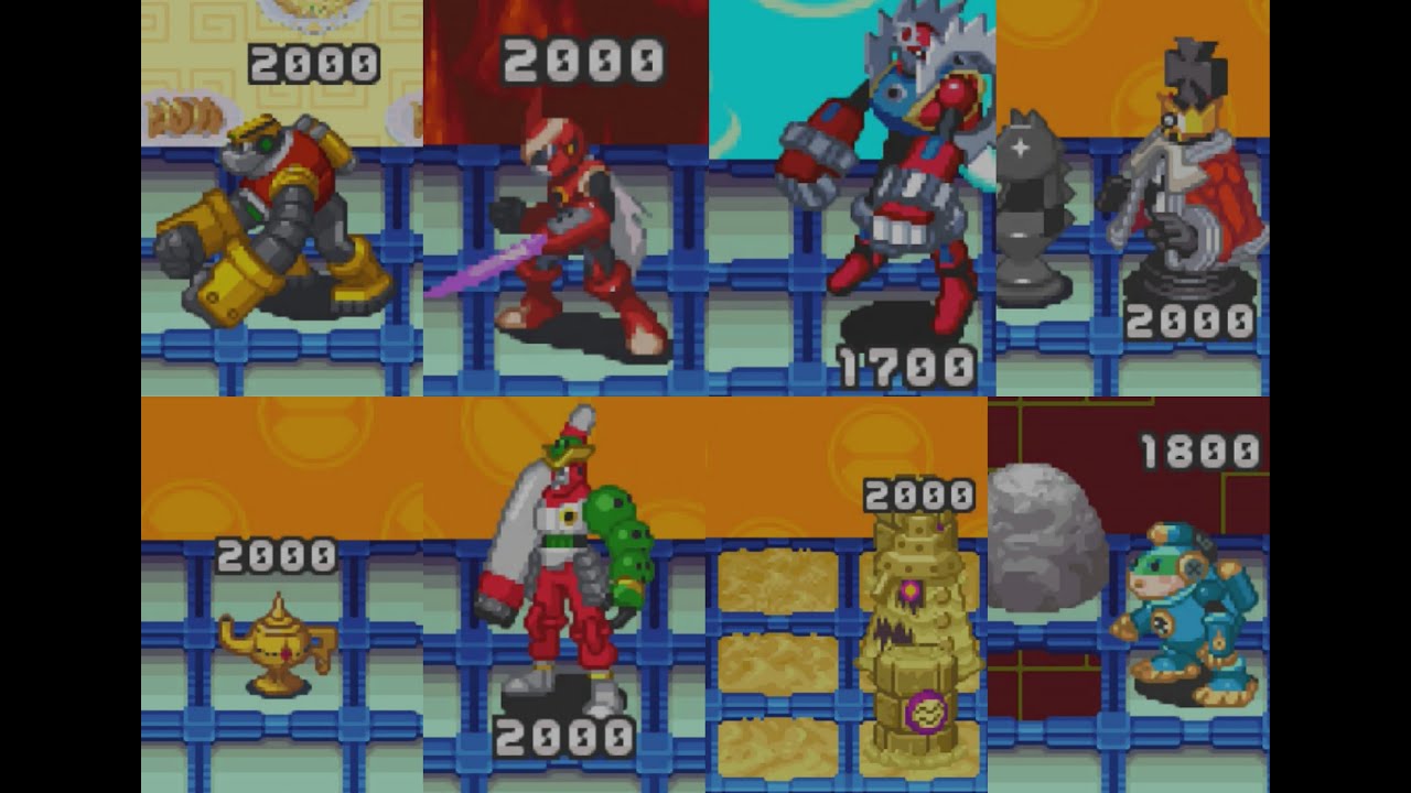 Megaman Battle Network 3 - All Omega (Ω) Navi Boss Battles - YouTube