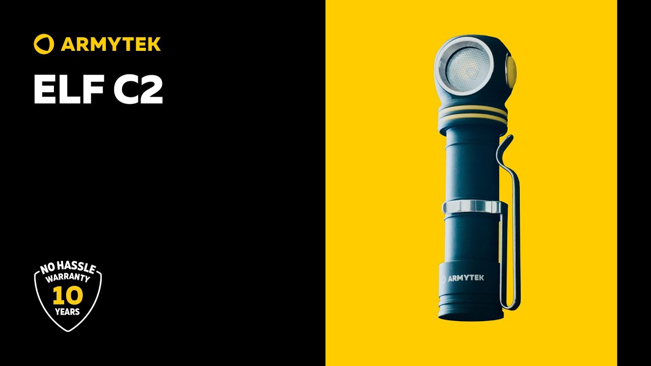 Armytek Elf C2 — 4 in 1 multi flashlight with Micro USB charger - YouTube
