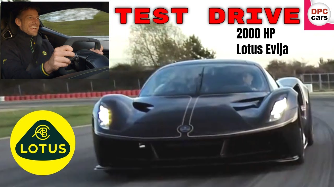 Jenson Button Test Drives The 2000 Horsepower Lotus Evija - YouTube
