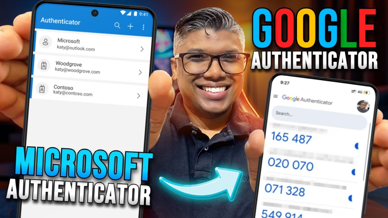 Como TRANSFERIR Seus Códigos - Microsoft para Google Authenticator ...