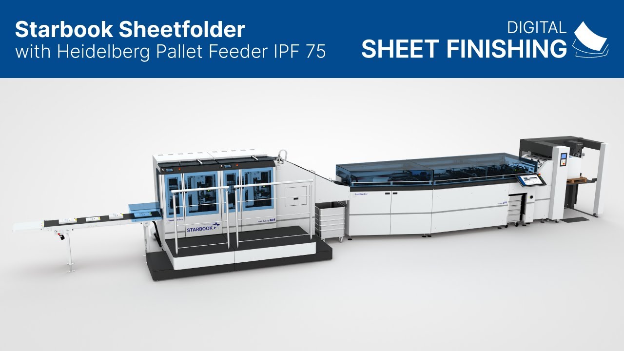Starbook Sheetfolder book solution with Heidelberg Pallet Feeder IPF 75 ...