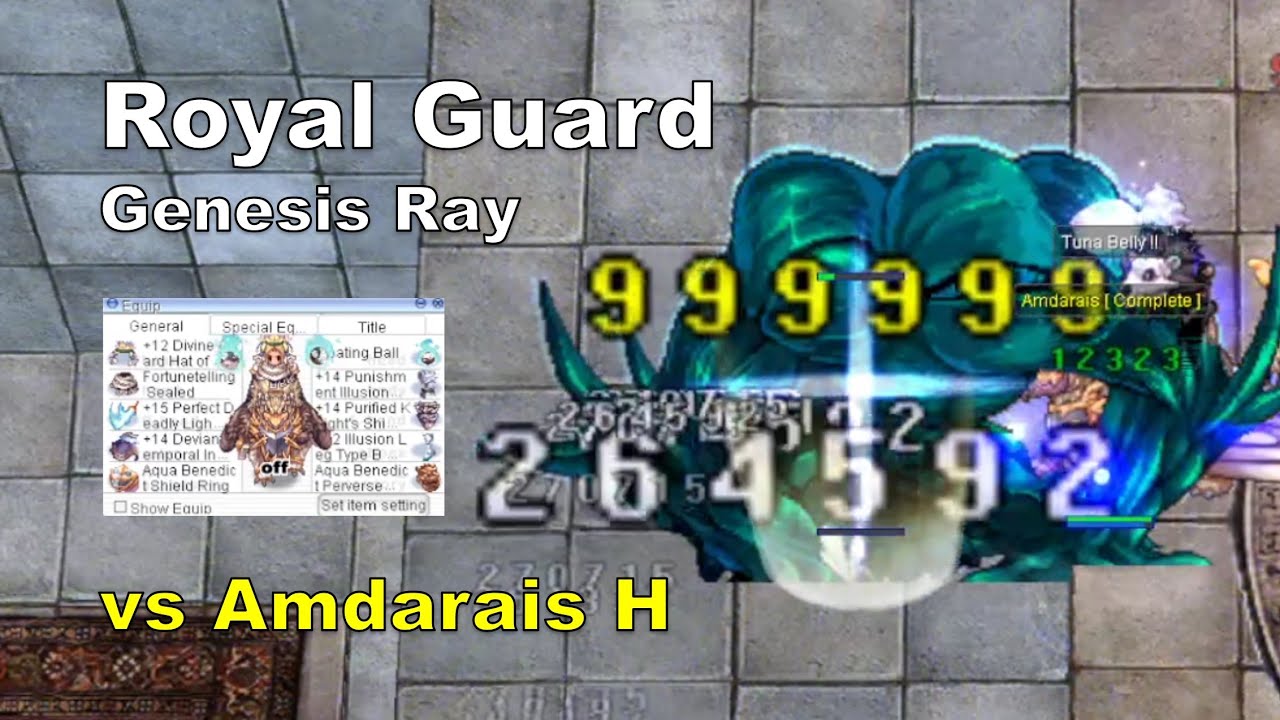 [BB iRO] Royal Guard Genesis Ray - vs Amdarais H - IRO Chaos - YouTube