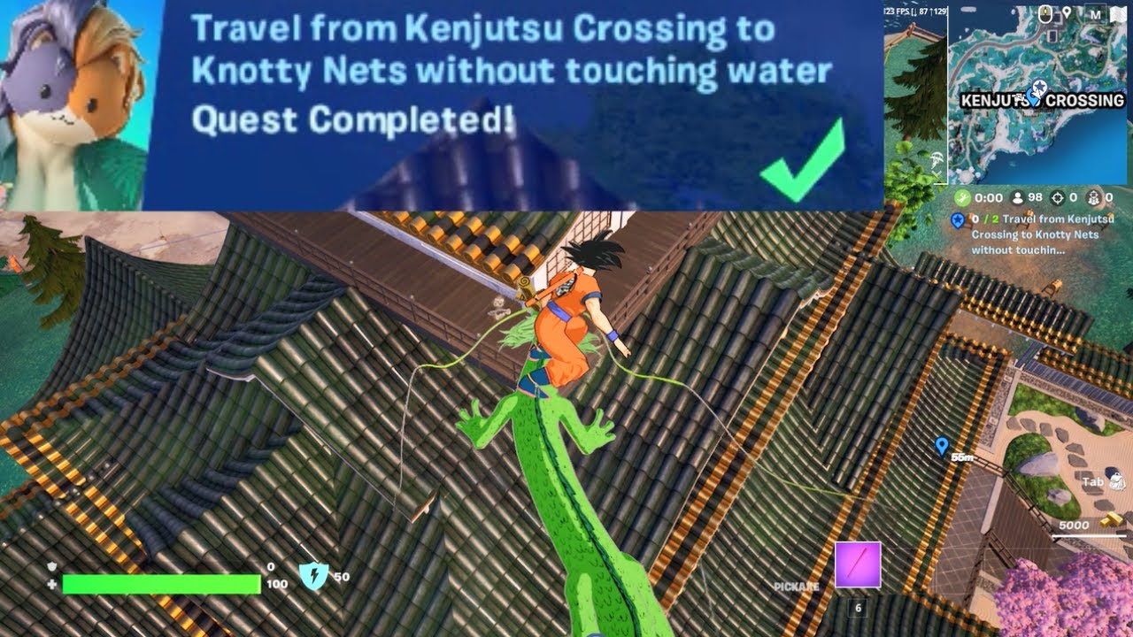 Travel from Kenjutsu Crossings to Knotty Nets without touching water ...