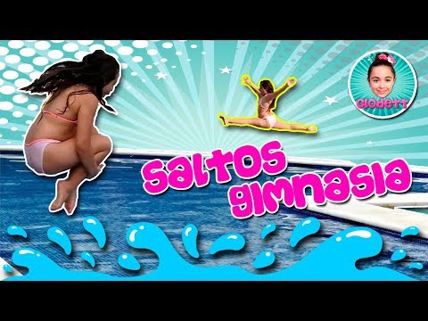 (*)  GIMNASIA RITMICA y SALTOS en la PISCINA 💦 Me voy con MI MADRE a hacer SALTOS AL AGUA 😱