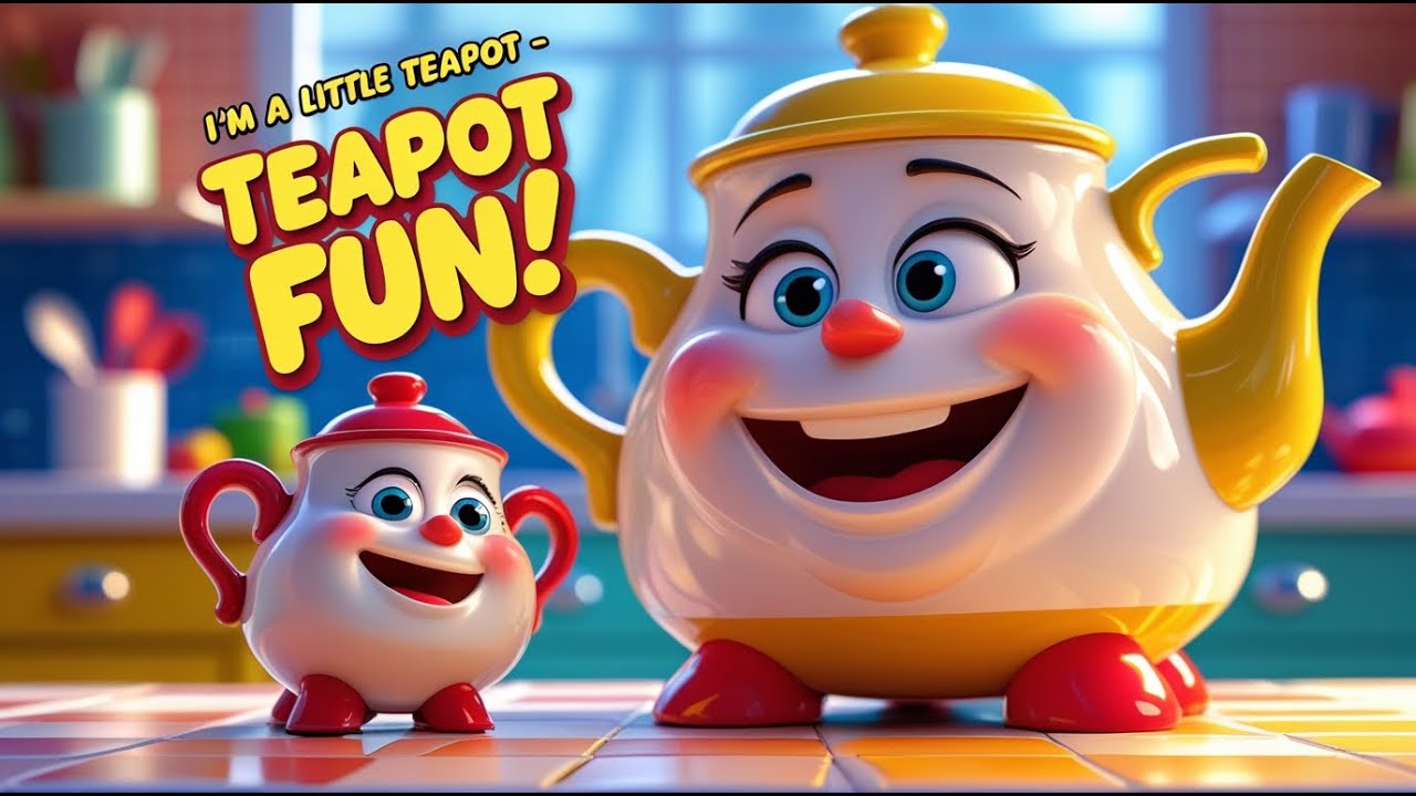 I'm a Little Teapot – Fun 3D Animated Nursery Rhyme for Kids | Sing ...