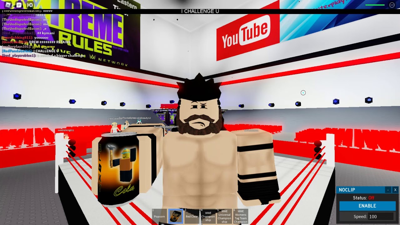 ROBLOX WWE WRESTLING EXTREME RULES DREW MCINTYRE VS MUSTAFA ALI FOR THE ...