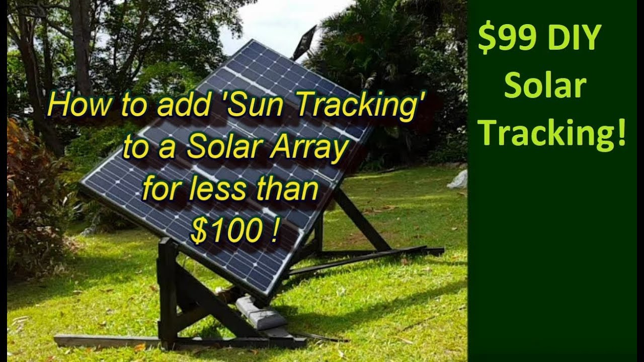 Auto Sun Tracking for Solar Panels - $99 - YouTube