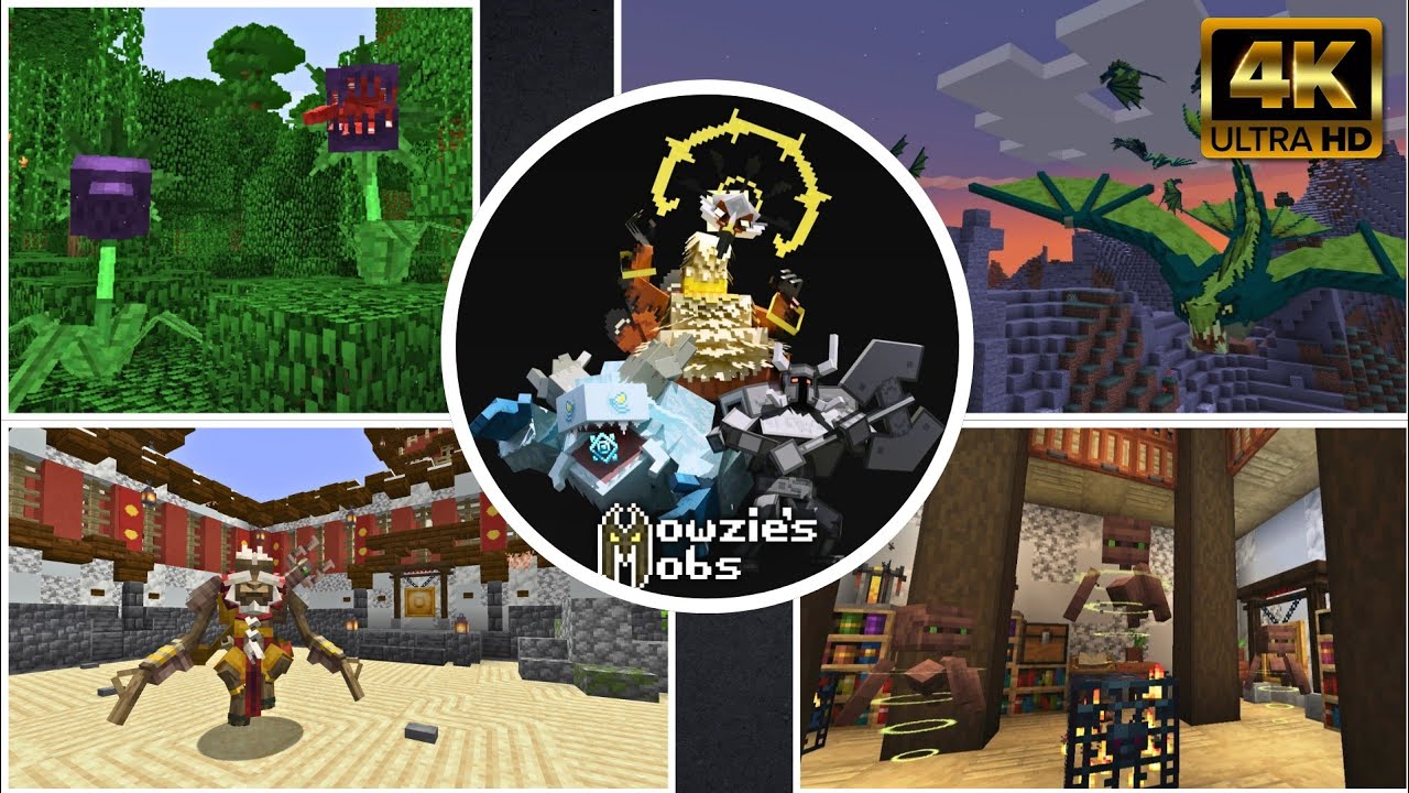 Minecraft Mowzie's Mobs + Actions & Stuff Add-on - All Boss Fights ...