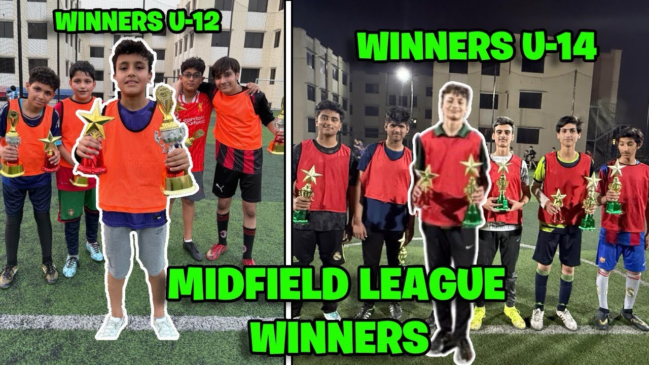 Midfield League Champions! U12 & U14 Teams Lift the Trophy | Youth ...