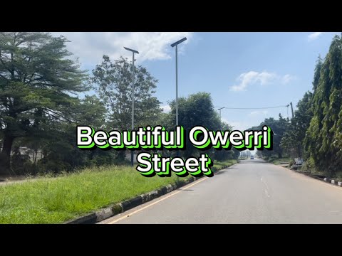 Driving through one of the Beautiful streets of Owerri Imo State ...