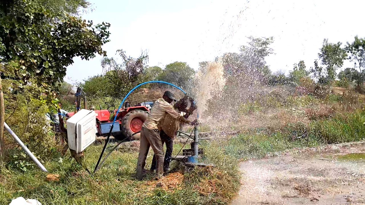 Bore cleaning High power Air Compressor - Fild bore cleaning - YouTube