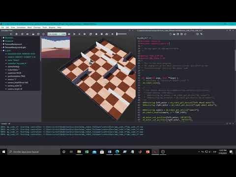 Webots simulator robot | Robot wall follower with camera | Industrial ...