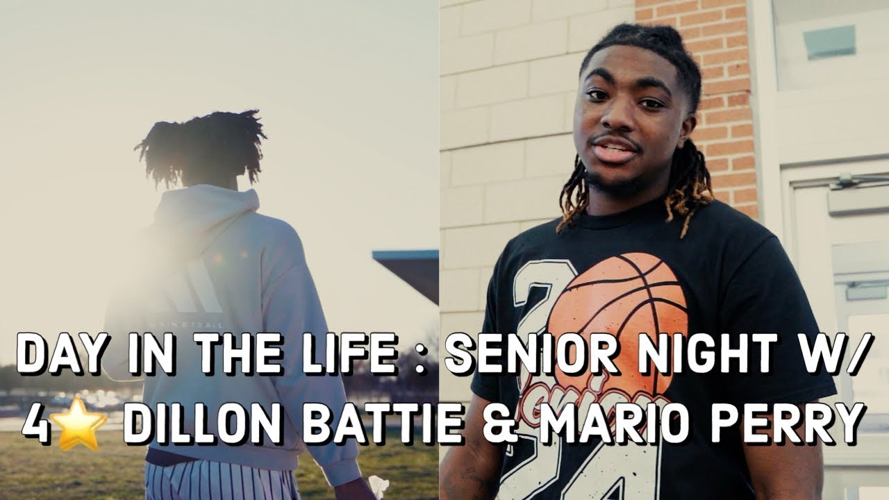 Day In The Life : Senior Night ft 4⭐️ Dillon Battie & Mario Perry # ...