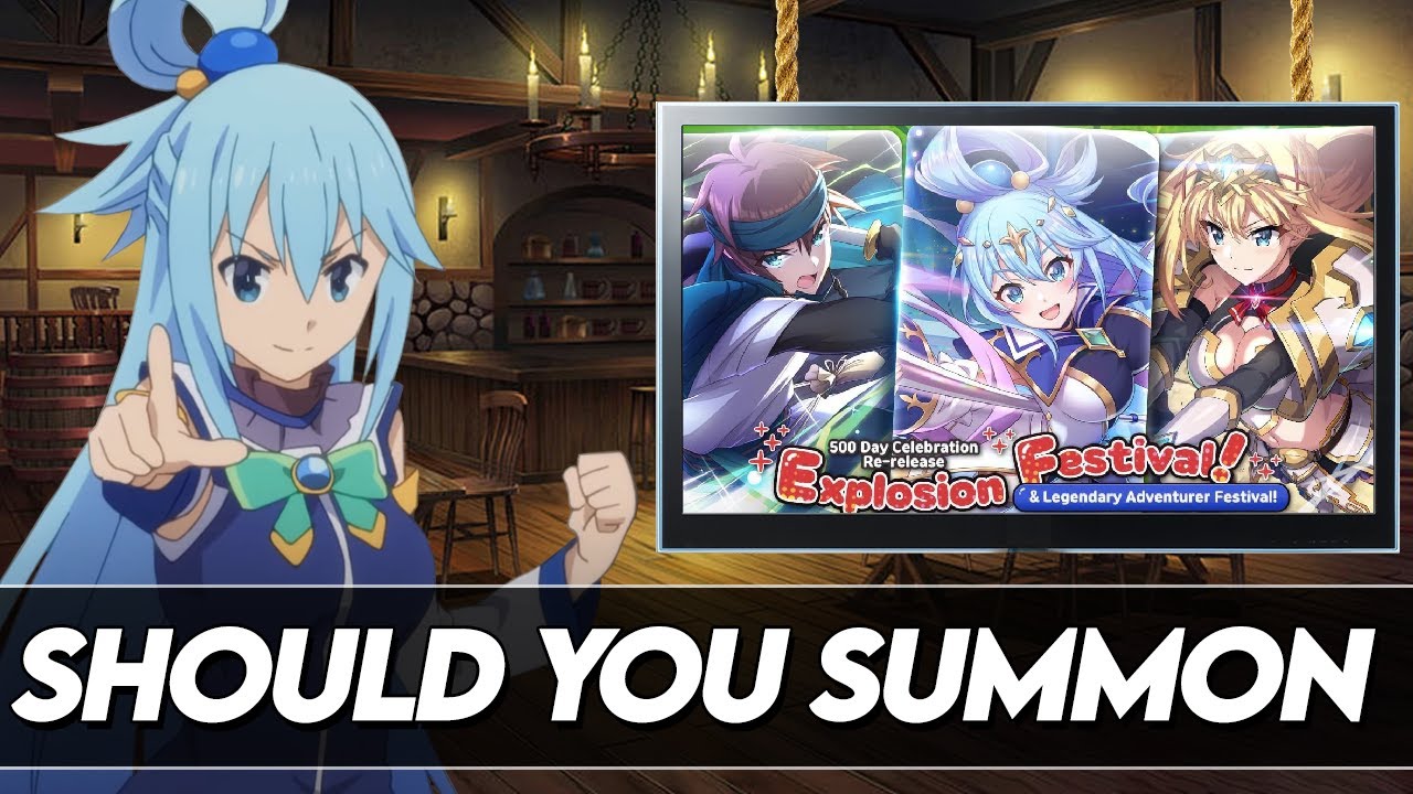 SHOULD YOU SUMMON ON THE RE RELEASE LEGENDARY AQUA DARKNESS KAZUMA ...