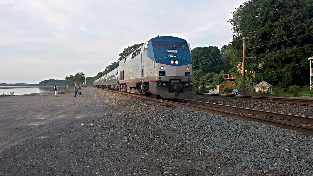 Amtrak Adirondack 68 tears through - YouTube