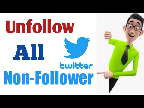 How to remove non follower on Twitter| unfollow all non follower ...