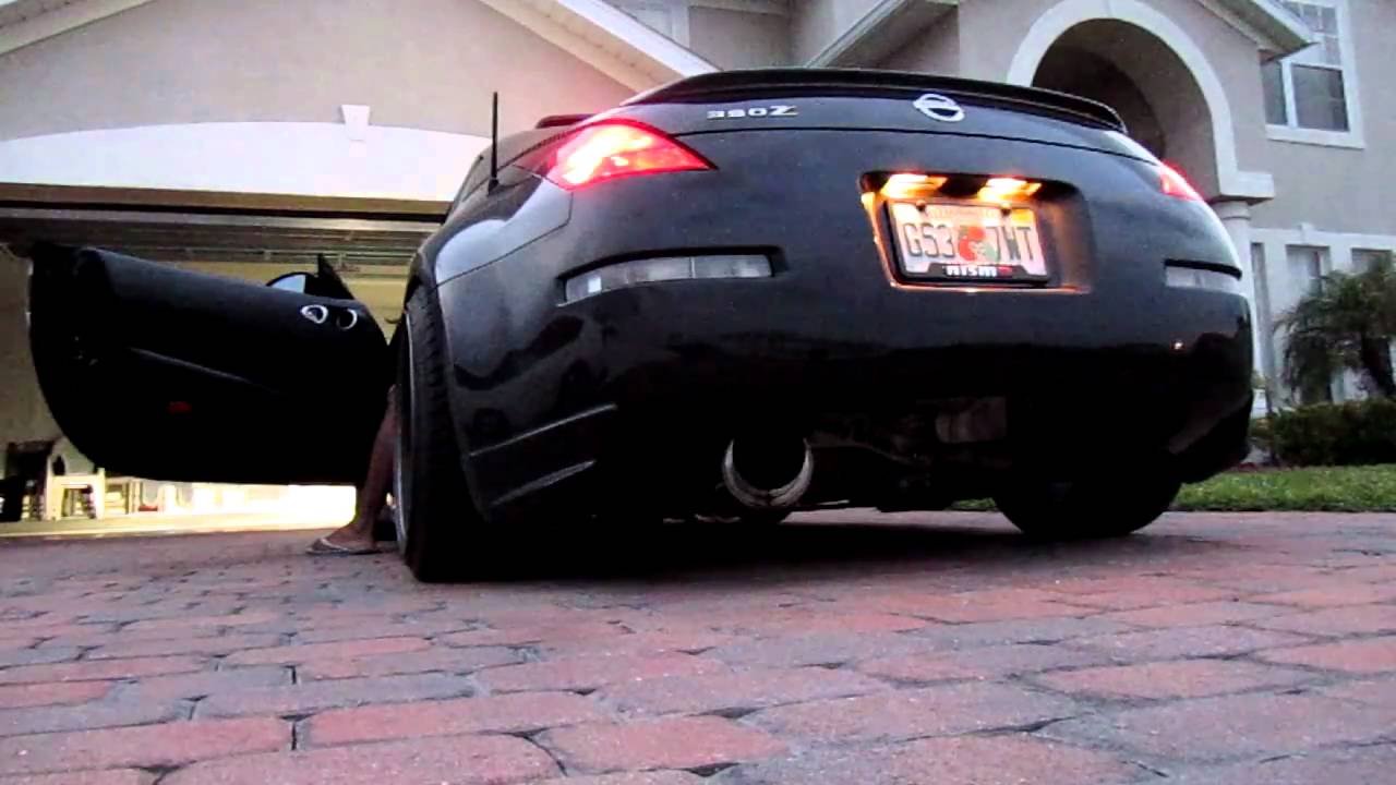 350z Greddy Ti-C Single Exhaust - YouTube