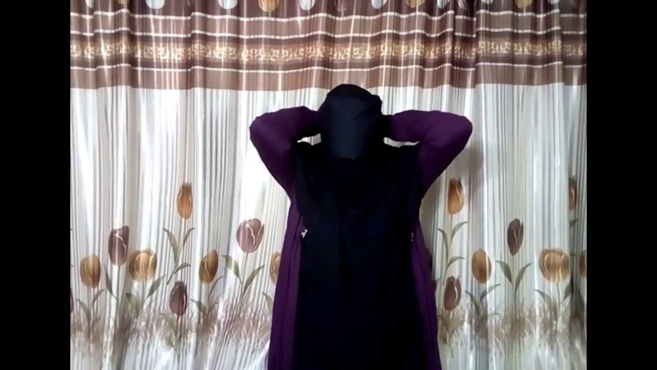 طريقة لبس الطرحة اللف مع النقاب Youtube