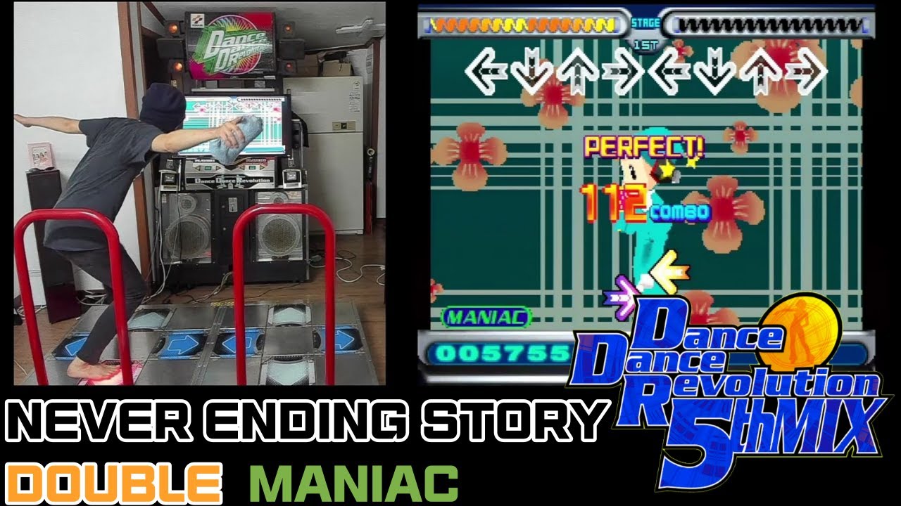 HN!! DDR 5th MIX / NEVER ENDING STORY / DOUBLE MANIAC / FC AA - YouTube