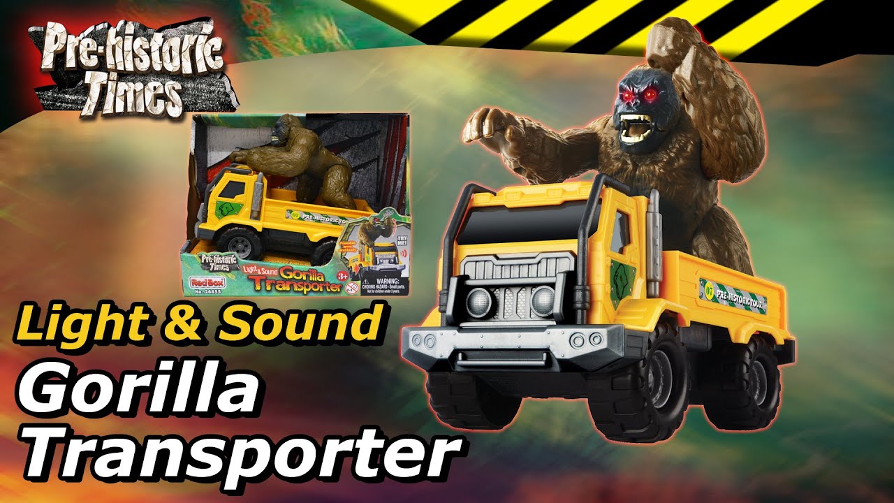 Pre-historic Times™ - Light & Sound Gorilla Transporter | RED BOX TOY ...