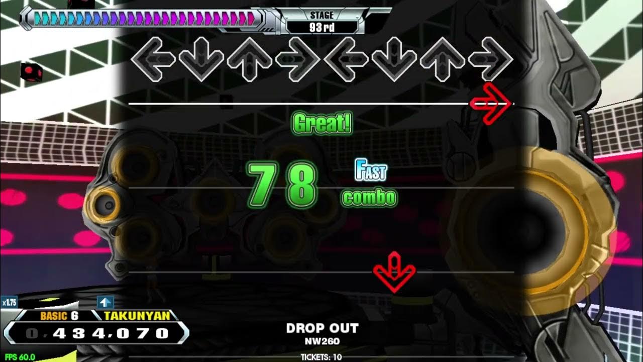 【DDR GRAND PRIX】DROP OUT【DP BASIC】 - YouTube